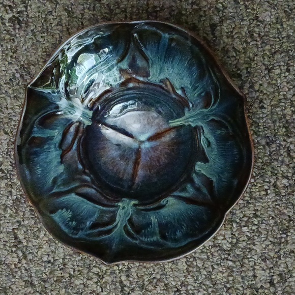 Bill Campbell | Art | Vintage Bill Campbell Glazed Scalloped Triple ...